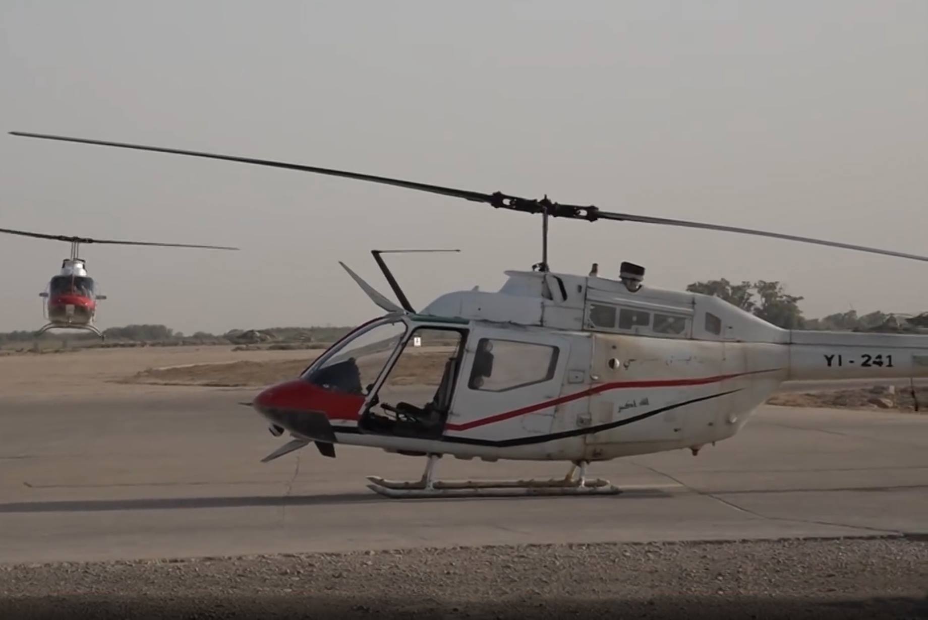 Ιράκ: Πτώση εκπαιδευτικού Bell 206 - Πτήση