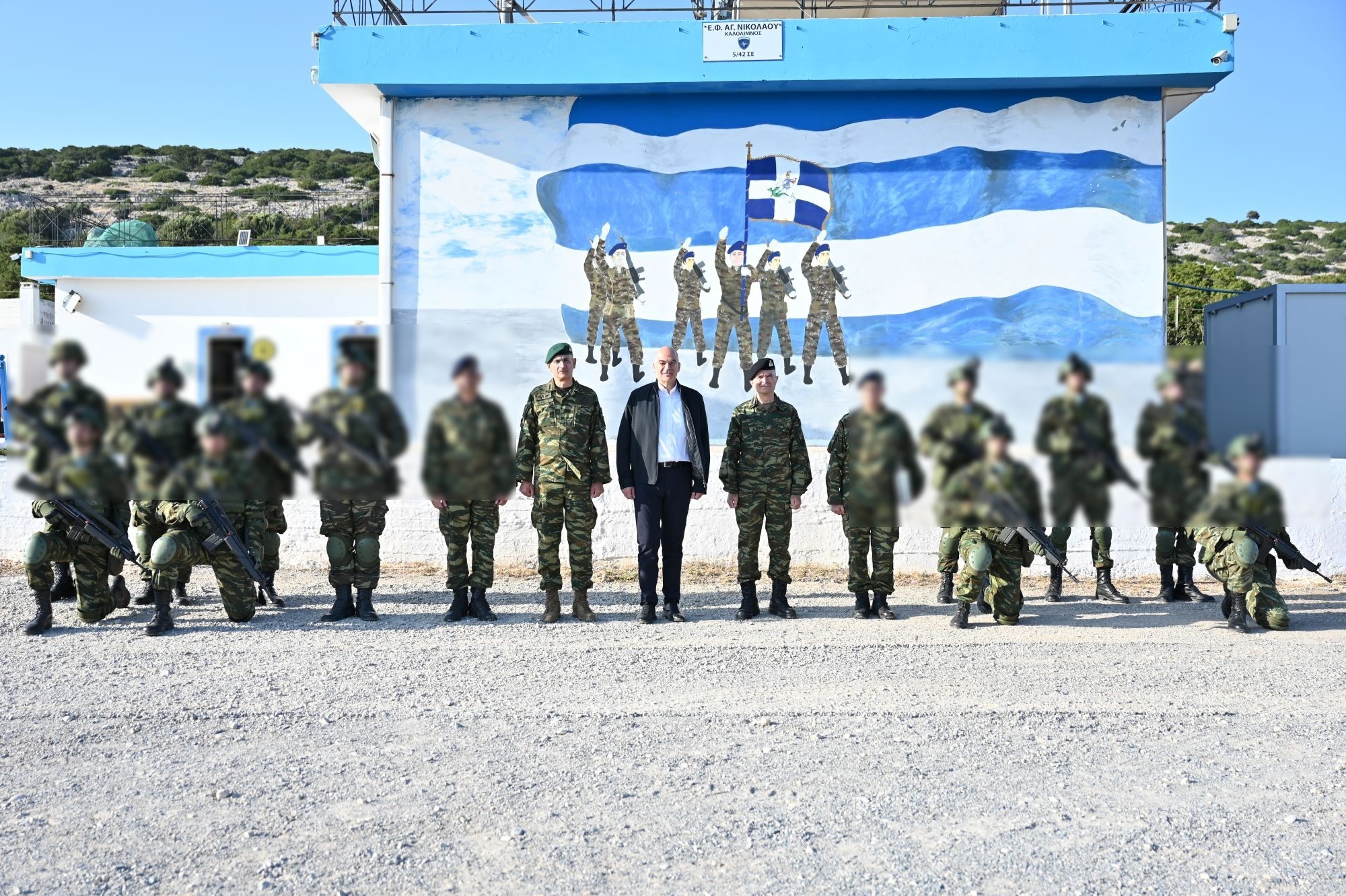 Επίσκεψη Δένδια στη Κω και στα επιτηρητικά φυλάκια Αγαθονησίου ...