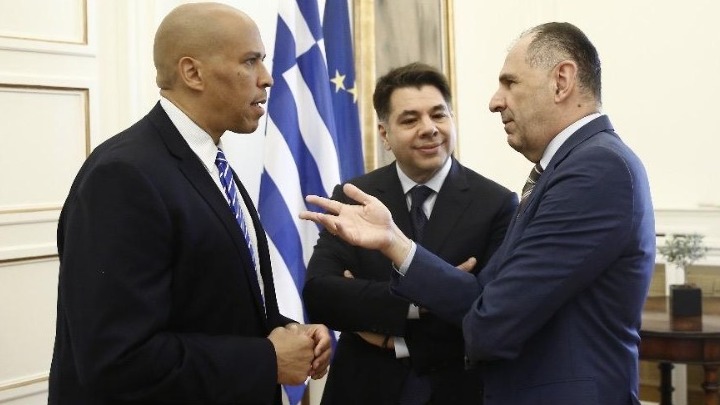 FM Gerapetritis and US Senator Booker discuss Greece-US cooperation ...